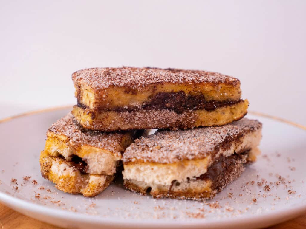 Rabanada recheada saudável - Thaisa Leal